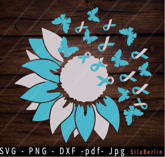 Sunflower Cervical Cancer SVG Cervical Cancer Svg Cancer - Etsy