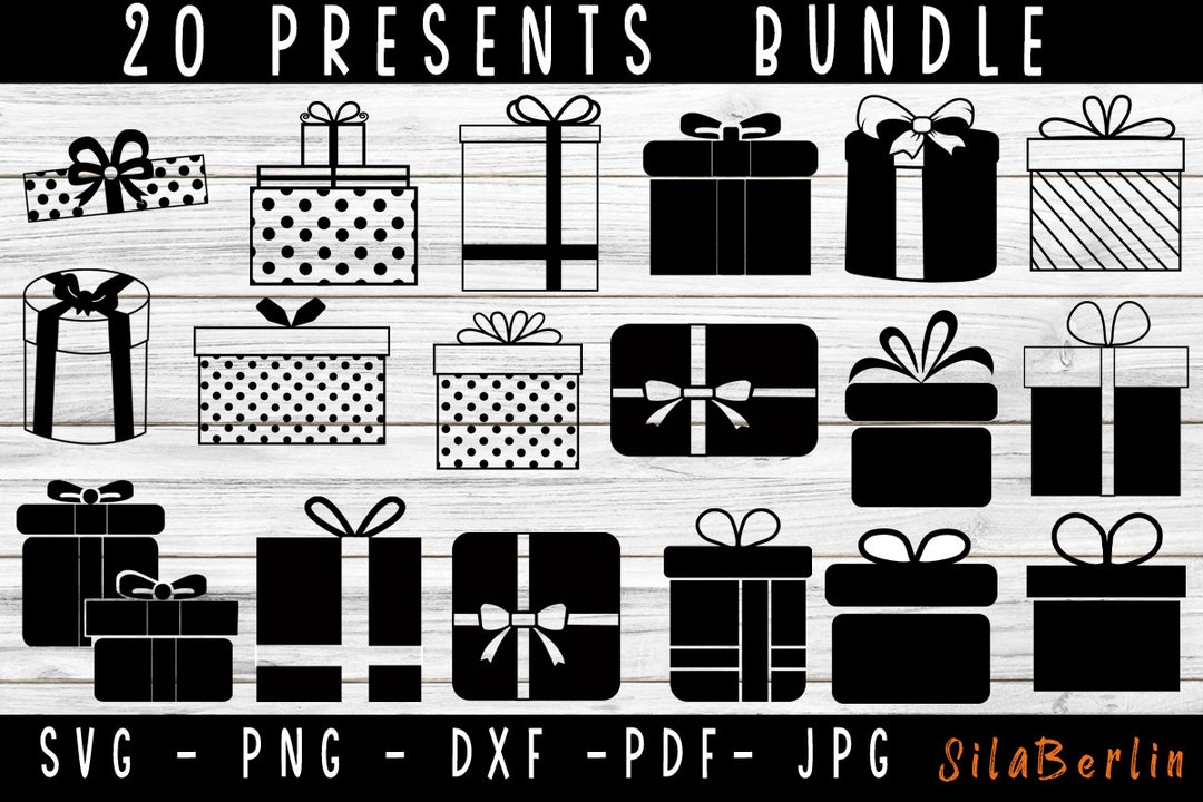 Presents SVG Bundle, Present SVG, Gift Svg, Gift Box Svg, Birthday Svg ...
