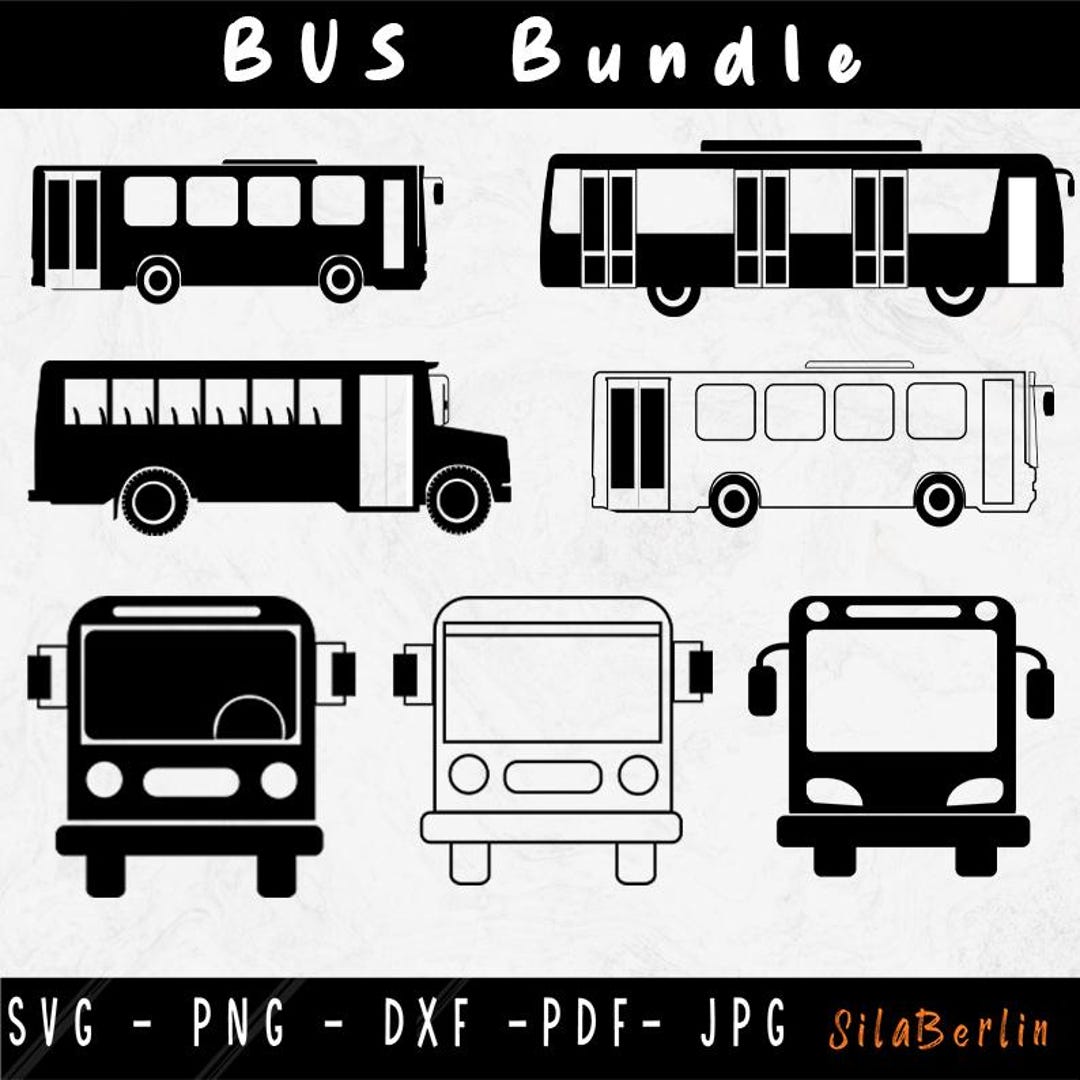 Bus SVG, Bus Clipart, Bus Cut File, Transport Clipart, Bus Driver SVG ...