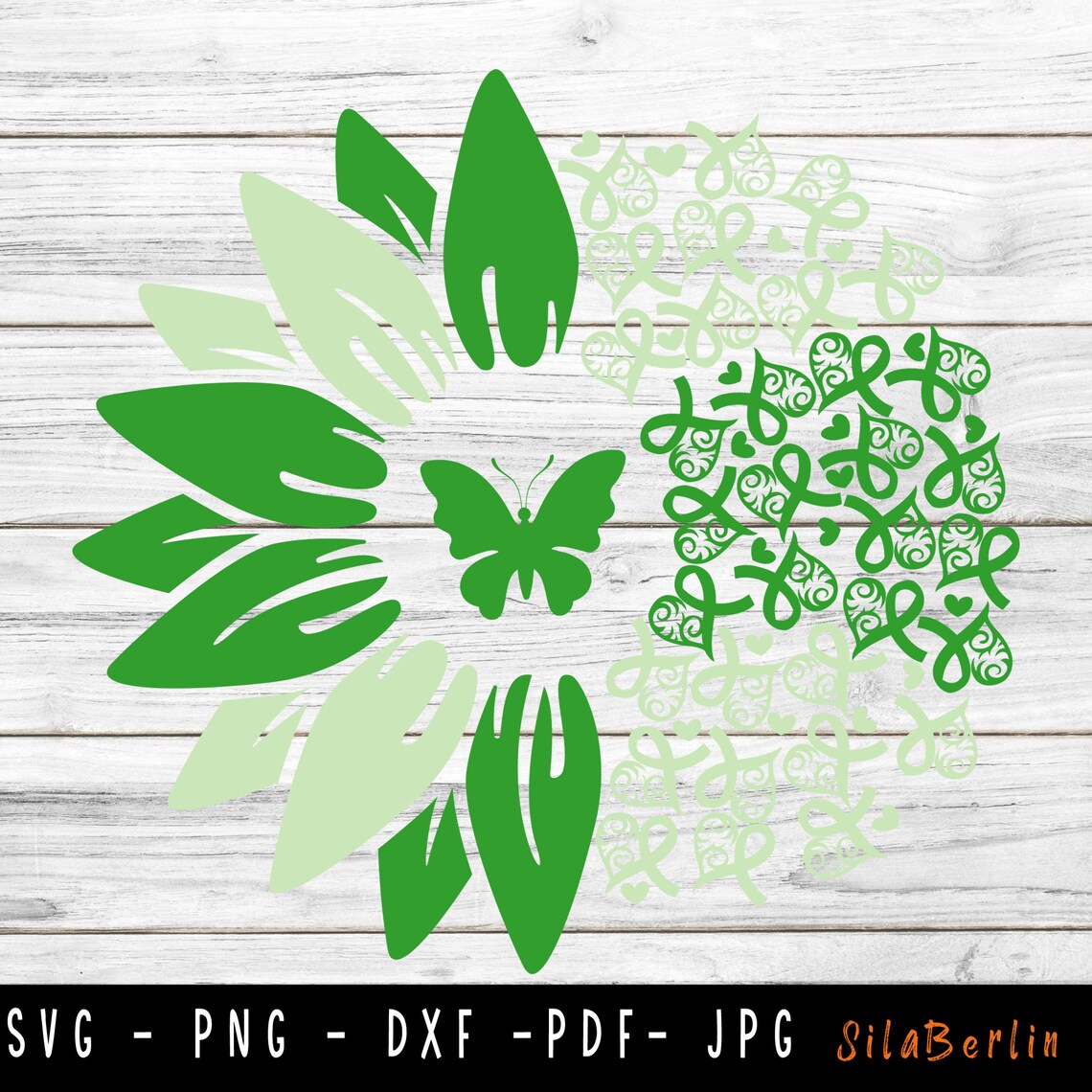 Sunflower Celiac Disease SVG Feather Green Svg Celiac - Etsy