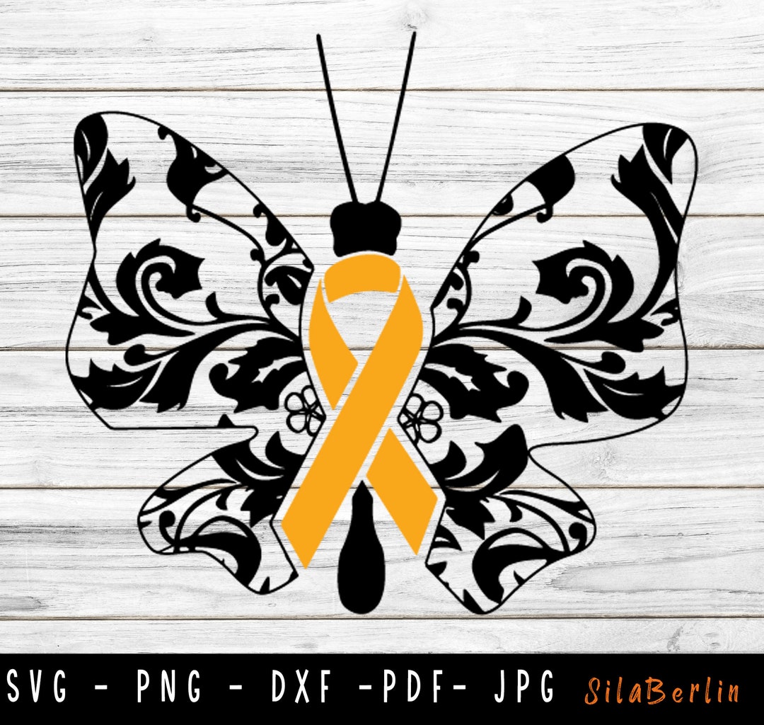 Butterfly Appendix Cancer SVG, Appendix Cancer Svg, Appendix Cancer ...