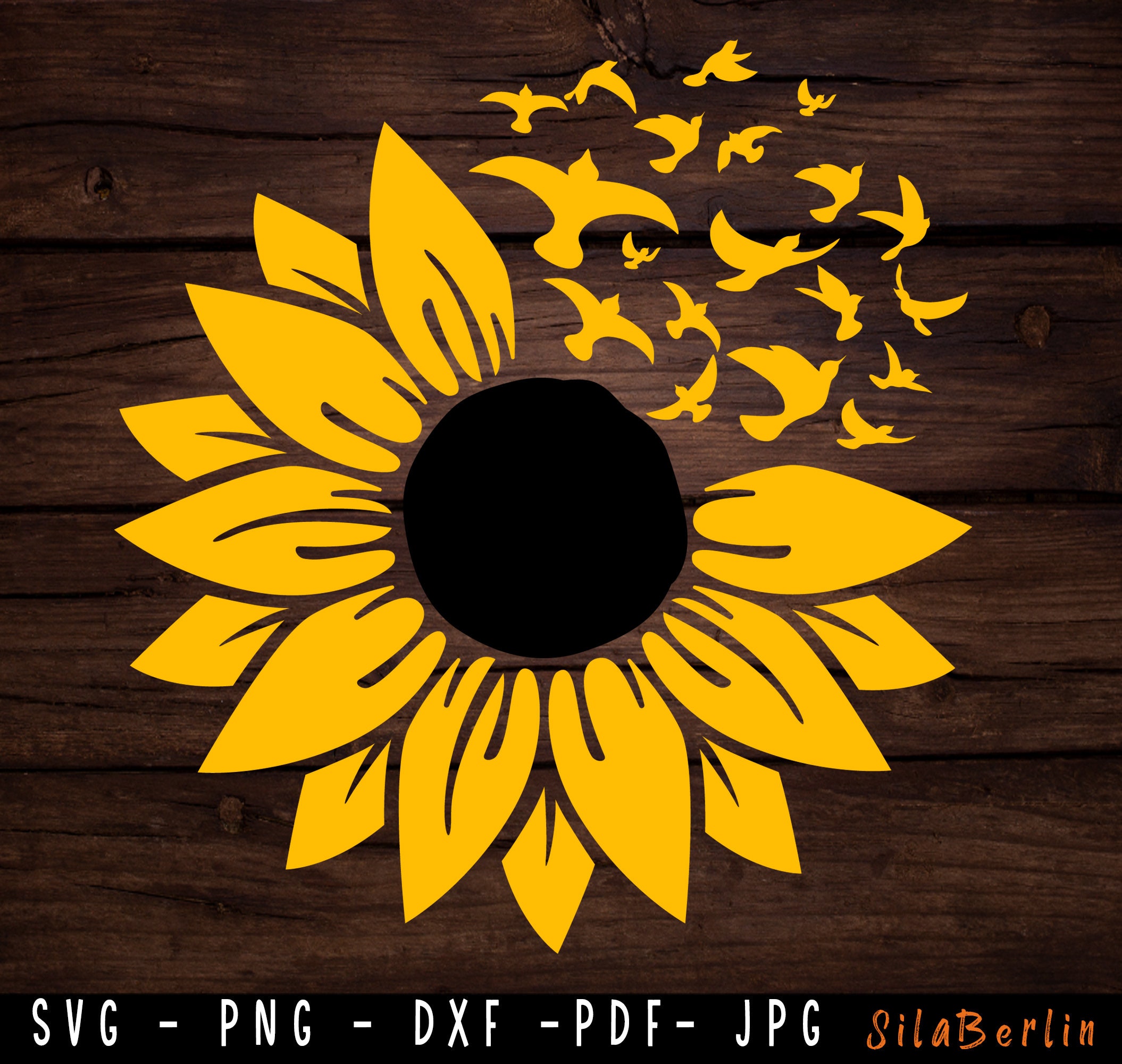 Sunflower SVG Flower Svg Digital Download Clipart - Etsy
