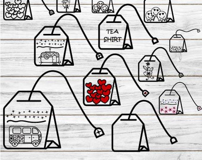 Tea Bag SVG, Svg File for Cricut, Tea Cut File, Plant Svg, Tea Bag ...