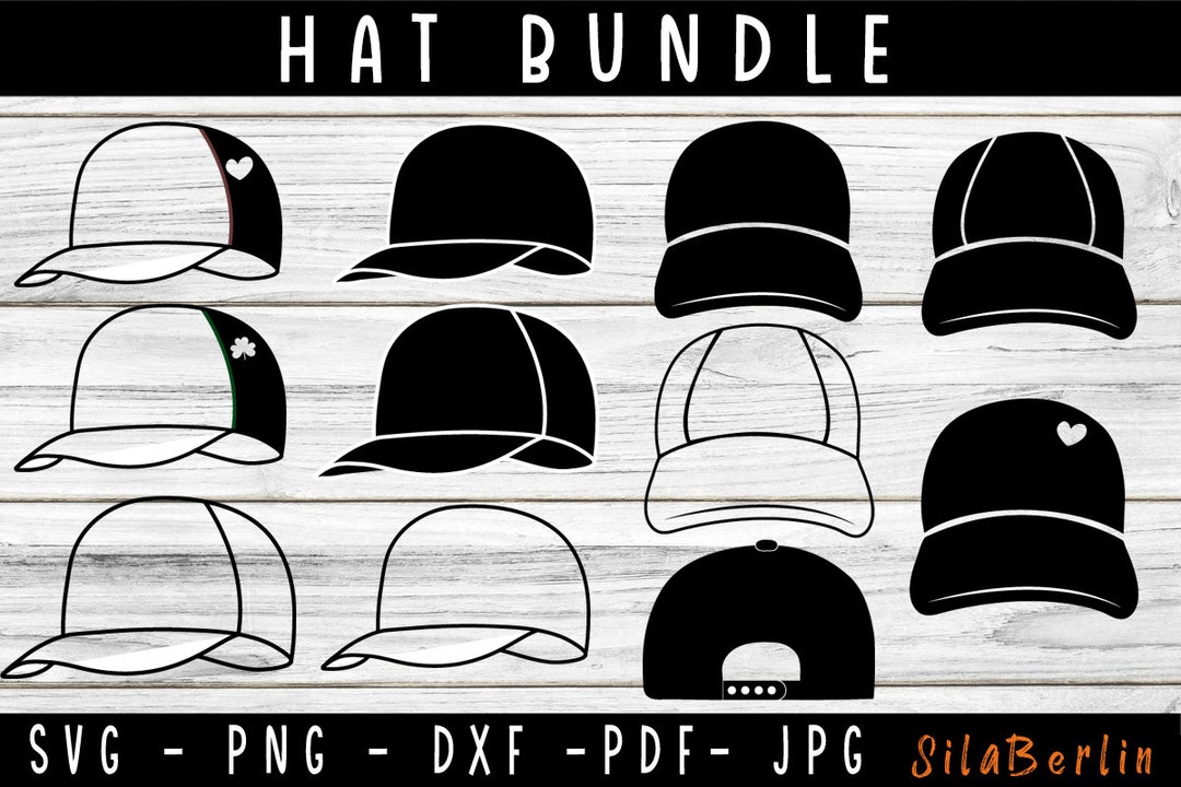Baseball Cap SVG Bundle: Snapback Hat Cut Files (digital Download) - Etsy
