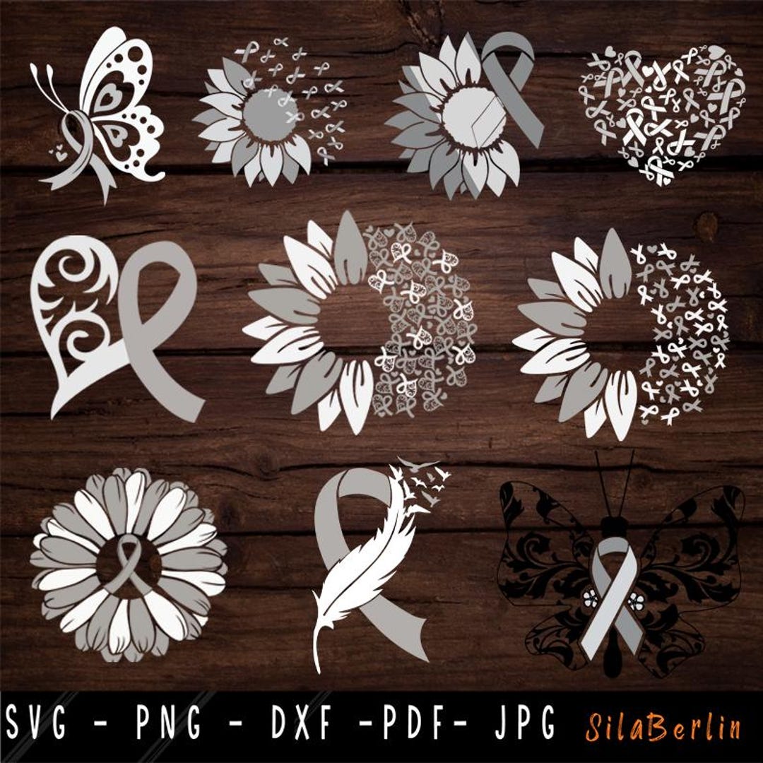 Sunflower Lung Cancer Bundle SVG, Feather Lung Cancer Svg, Lung Cancer ...