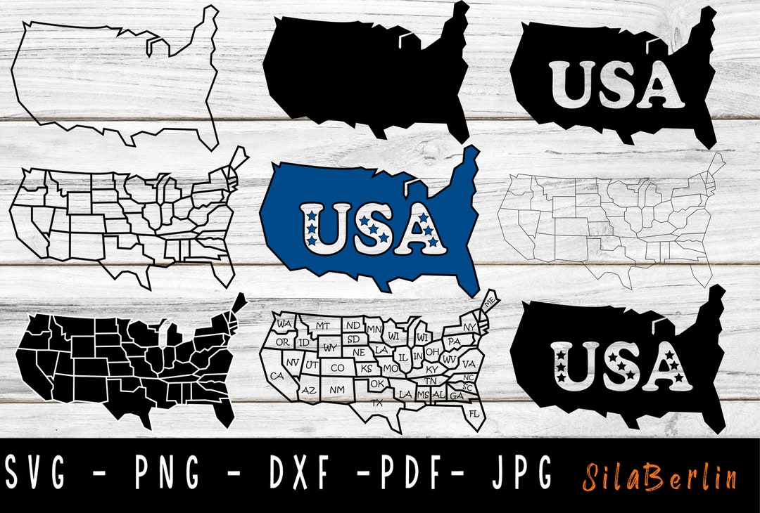 USA Map SVG, Map Svg, States Svg, United States Svg, States Map Svg ...