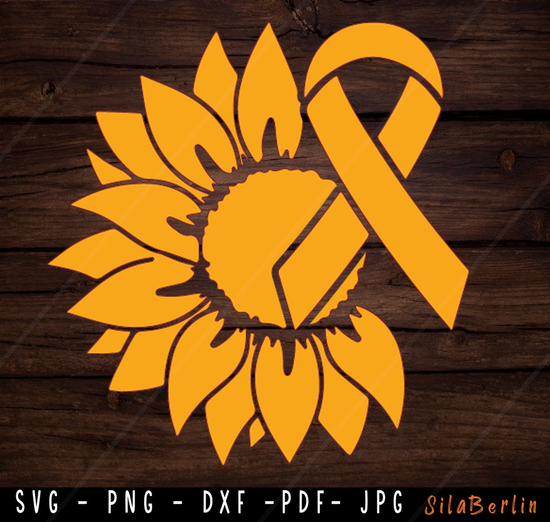 Sunflower Appendix Cancer SVG, Appendix Cancer Svg, Cancer Awareness ...