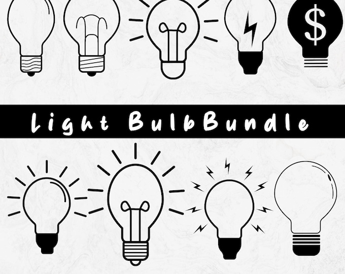 Light Bulb Svg Bulb Svg Light Bulb Cricut Svg Light Bulb Svg Cut Files ...