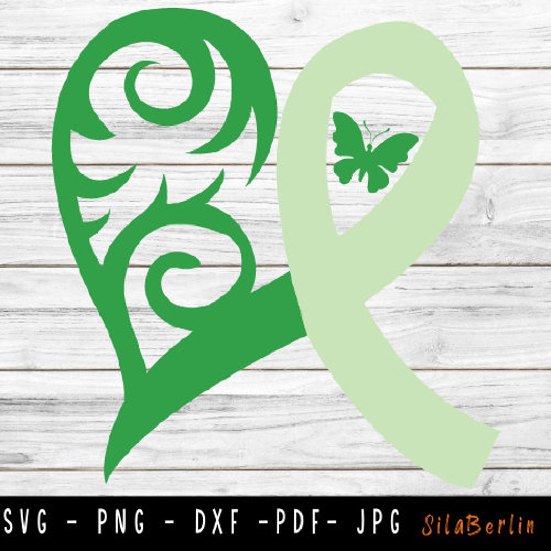 Purple Green SVG, Celiac Disease Svg, Green Ribbon Png, Celiac Disease ...