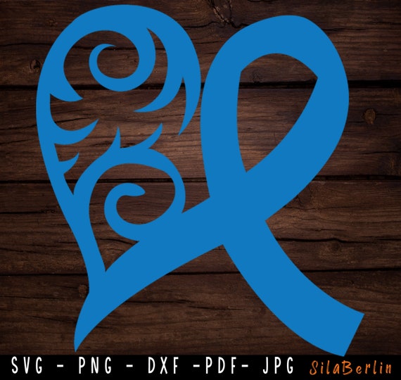 Blue Ribbon Cancer Tattoo