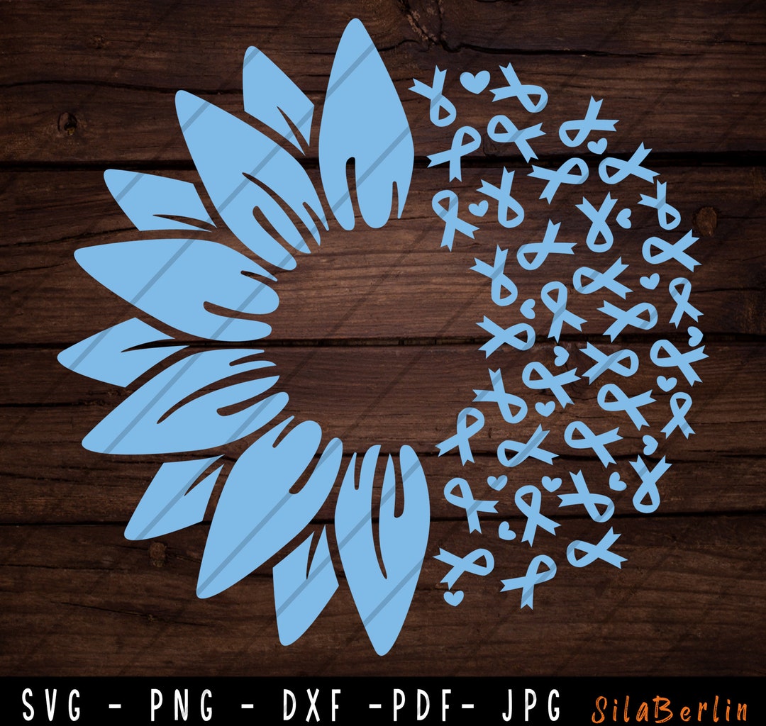 Sunflower Prostate Cancer SVG, Prostate Cancer Svg, Cancer Awareness ...