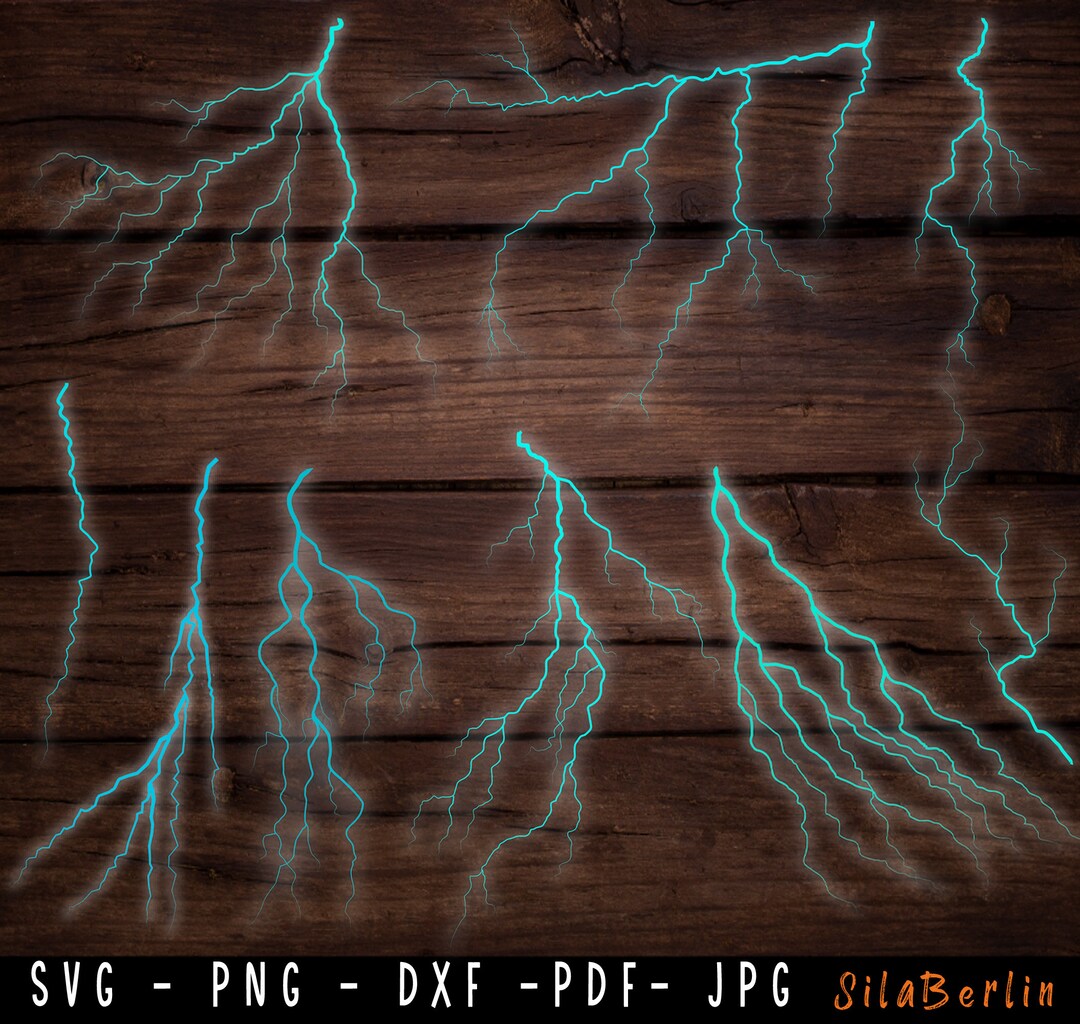 White Lightning Bolt, Lightning Cut File, Lightning Svg, Weather Strike ...