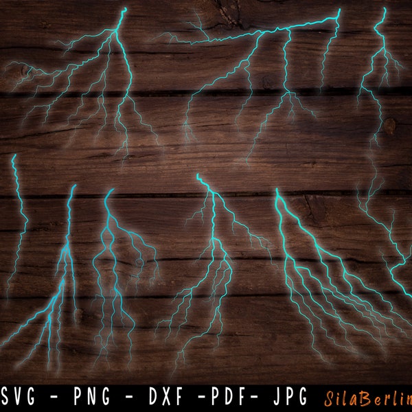 Lightning Svg - Etsy