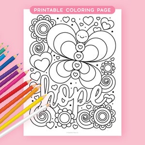 Printable Coloring Page, Coloring Page for Adults, Coloring Page ...
