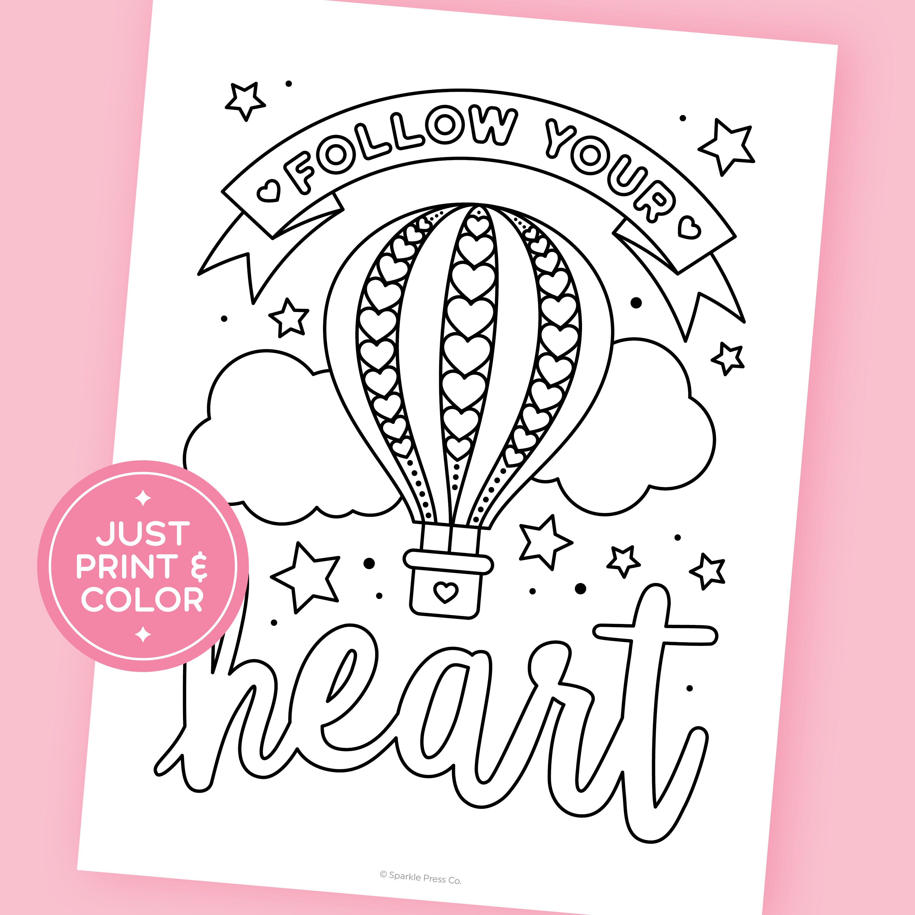 Printable Coloring Page, Coloring Page for Adults, Coloring Page ...