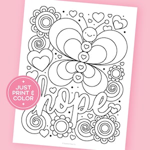 Printable Coloring Page, Coloring Page for Adults, Coloring Page ...