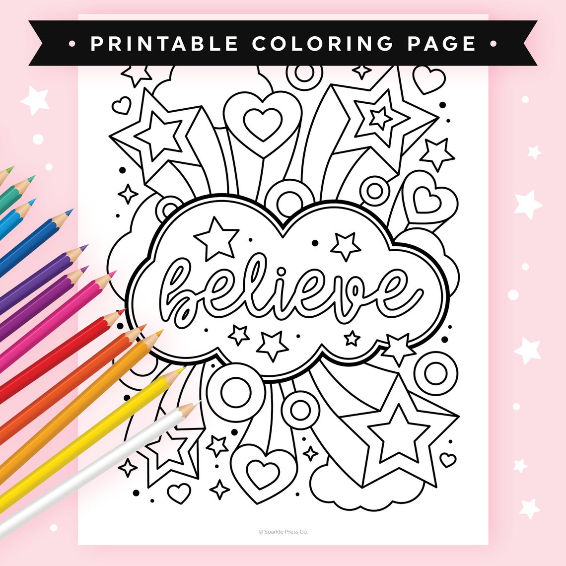 Printable Coloring Page Coloring Page for Adults Coloring | Etsy