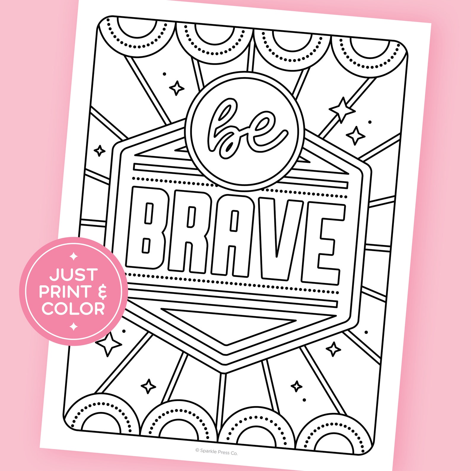 Printable Coloring Page, Coloring Page for Adults, Coloring Page ...