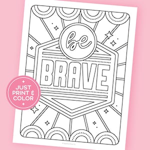 Printable Coloring Page, Coloring Page for Adults, Coloring Page ...