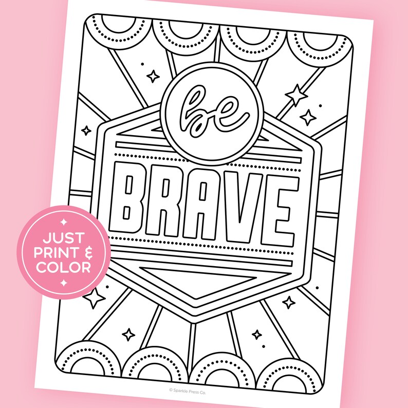 Printable Coloring Page, Coloring Page for Adults, Coloring Page ...