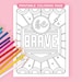Printable Coloring Page, Coloring Page for Adults, Coloring Page ...