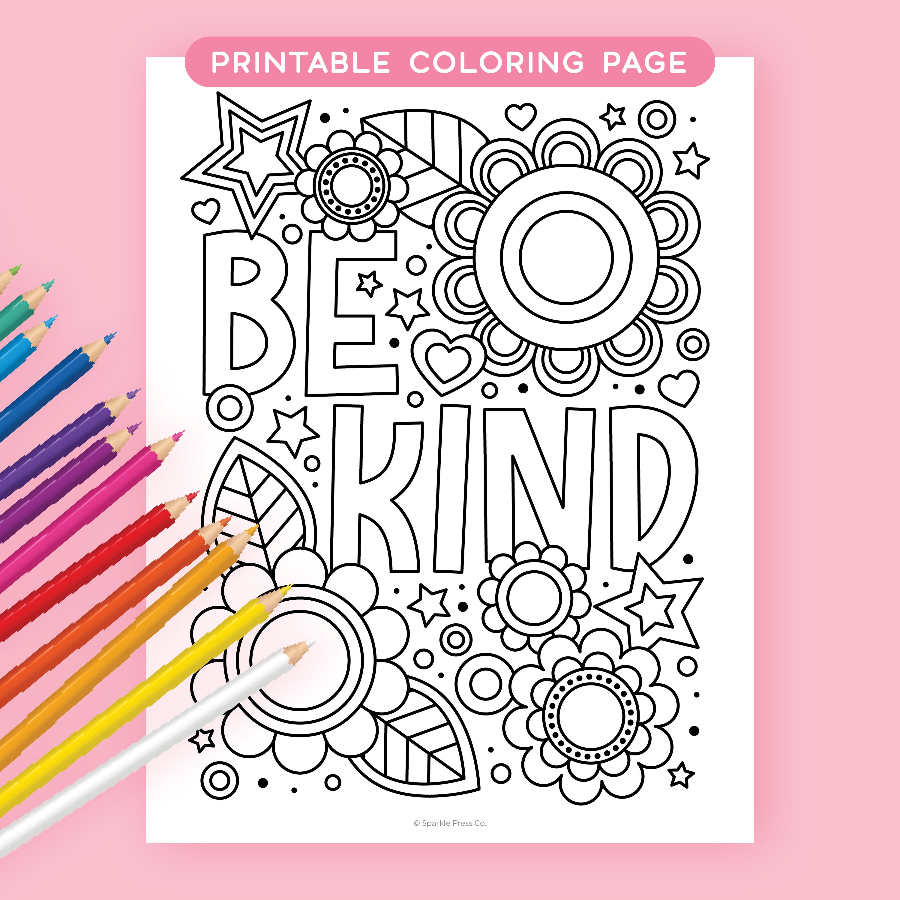 Printable Coloring Page, Coloring Page for Adults, Coloring Page ...