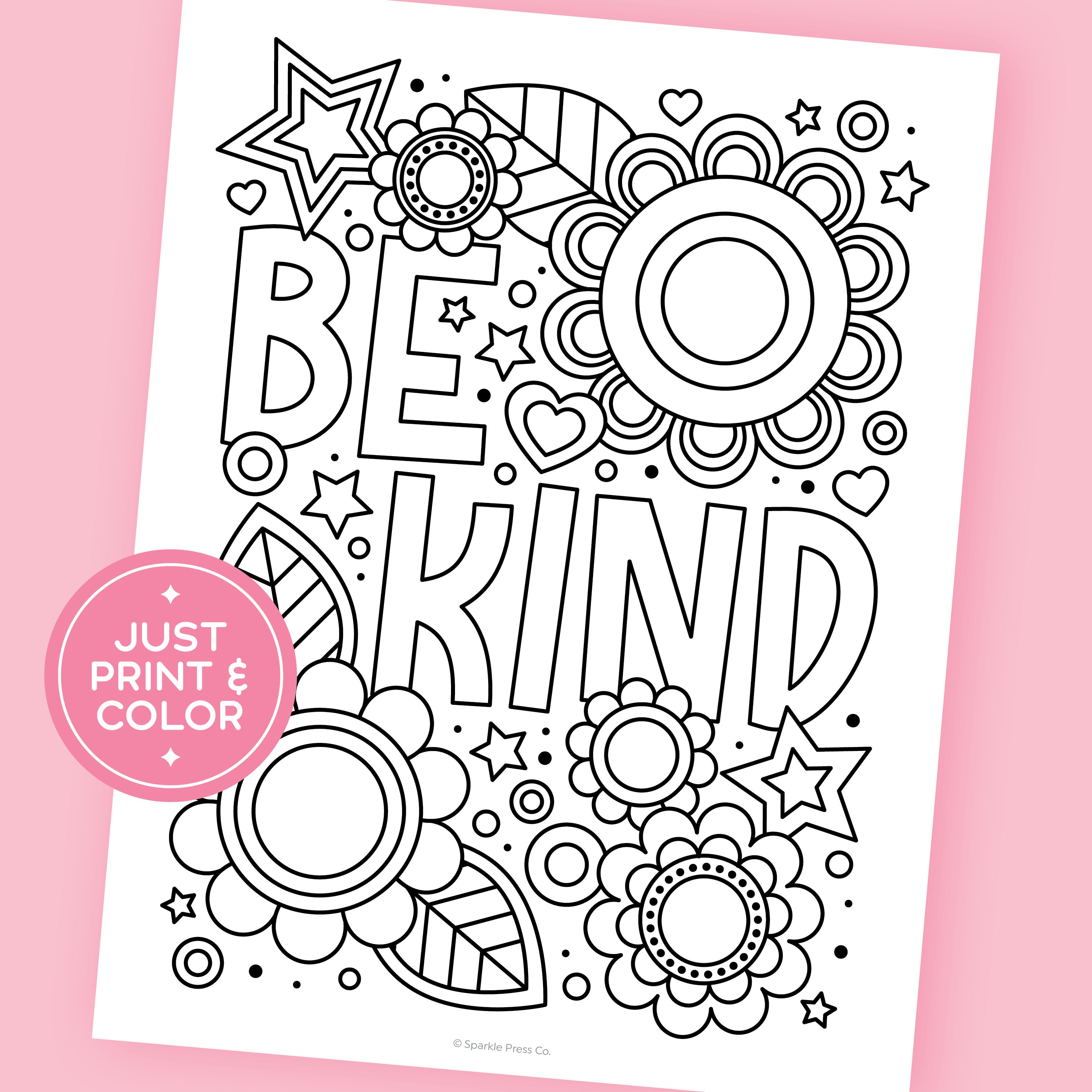 Printable Coloring Page, Coloring Page for Adults, Coloring Page ...