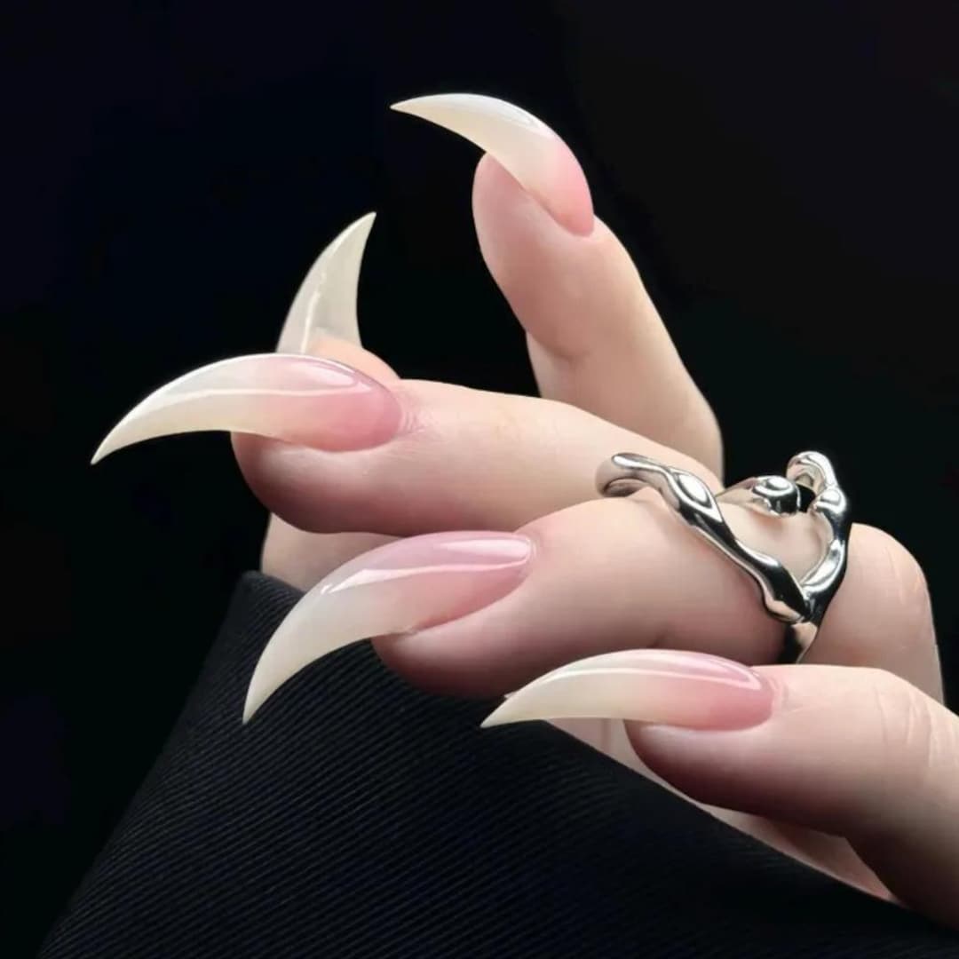 Dragon Claw Press on Nails With Sharp Sculpted Design, Elegant Long ...