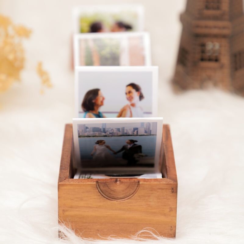 Pull Out Photo Album, Memorial Photo Collection, Personalized Wooden ...