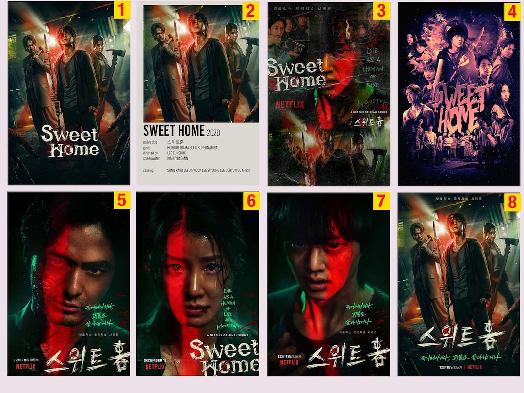 Sweet Home Korean Series Poster Kdrama Poster Star Song Kang - Etsy