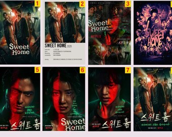 Sweet Home Kdrama Poster I Minimalist Poster L Starring: Song Kang, Lee ...