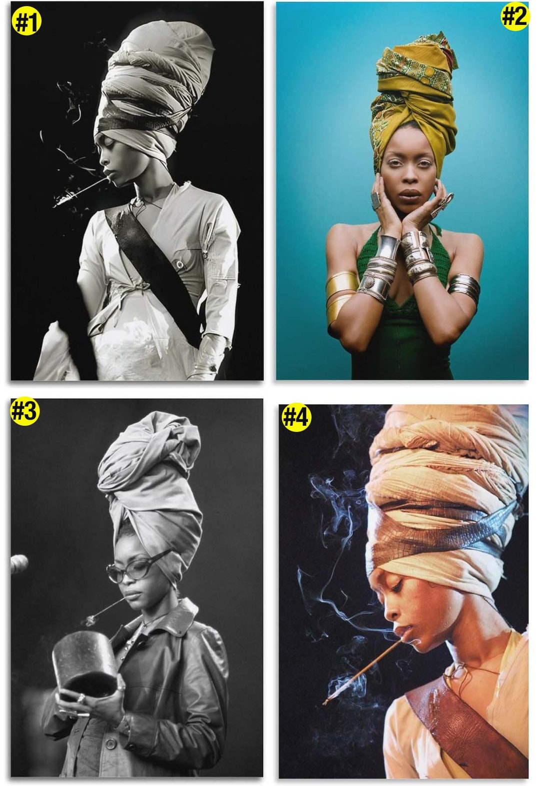 Erykah Badu Poster Smoking Poster, Erykah Badu Poster, Album Art Decor ...