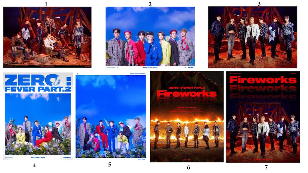 ATEEZ ZERO FEVER Part.2 Poster, Ateez Comeback Poster, Ateez Merch ...