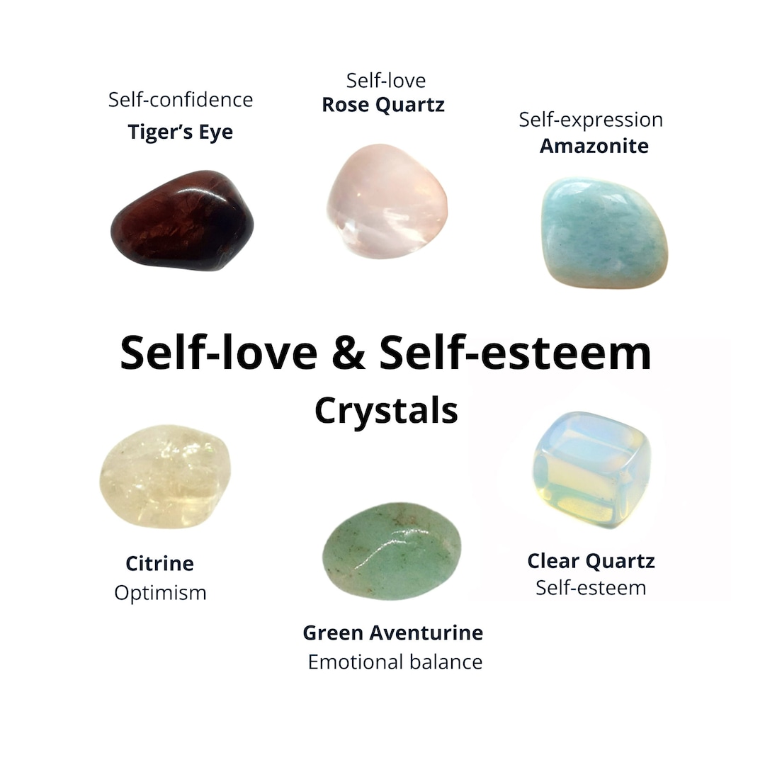 Self-love and Self-esteem Crystal Set: Empowerment, Confidence ...