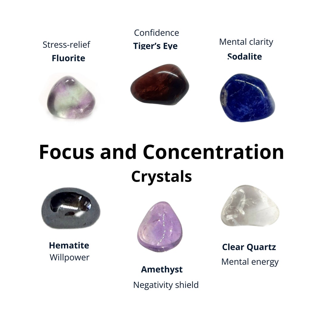 FOCUS AND CONCENTRATION, Crystal Set - Etsy
