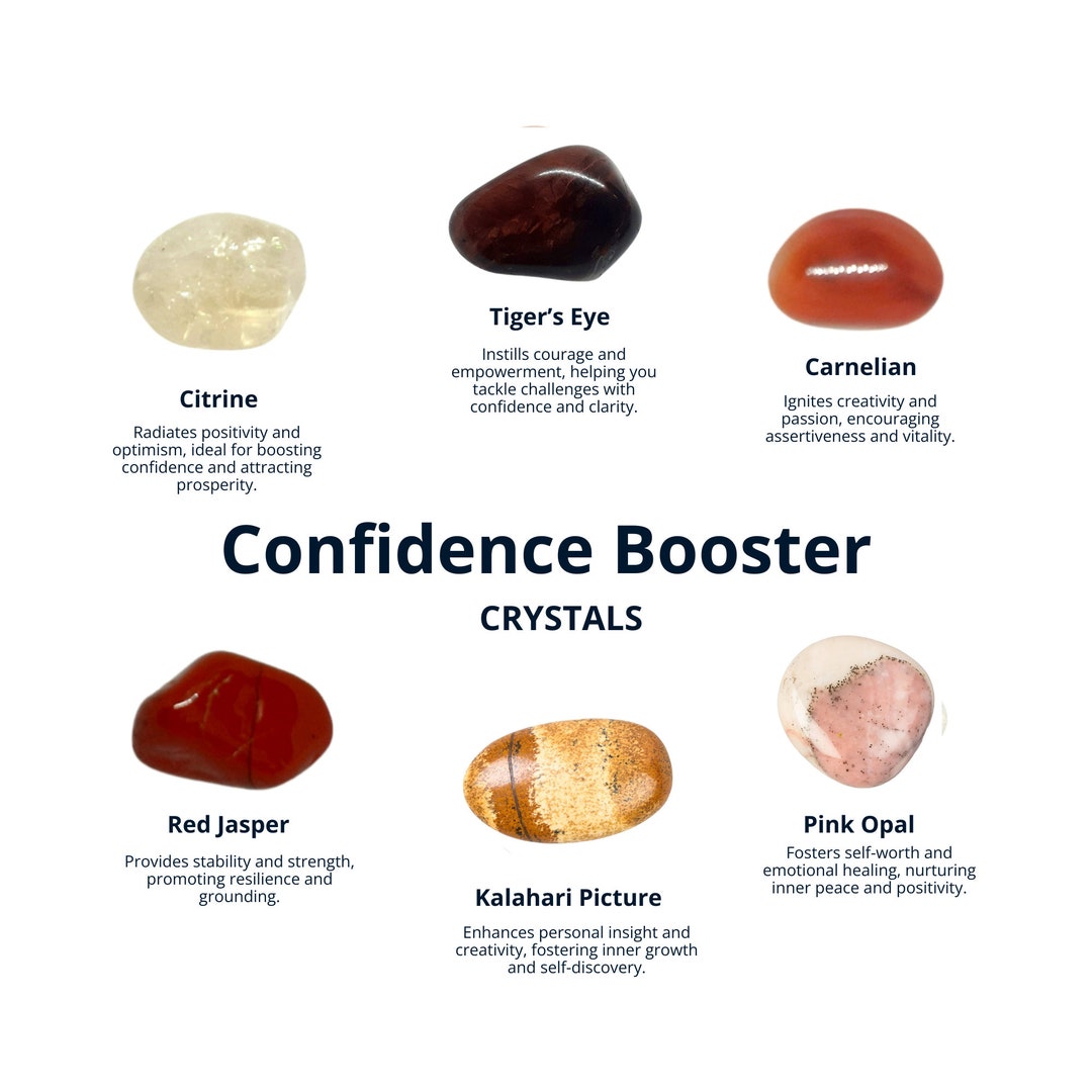 CONFIDENCE BOOSTER CRYSTALS, Healing Stones, Gemstones, Positive Energy ...