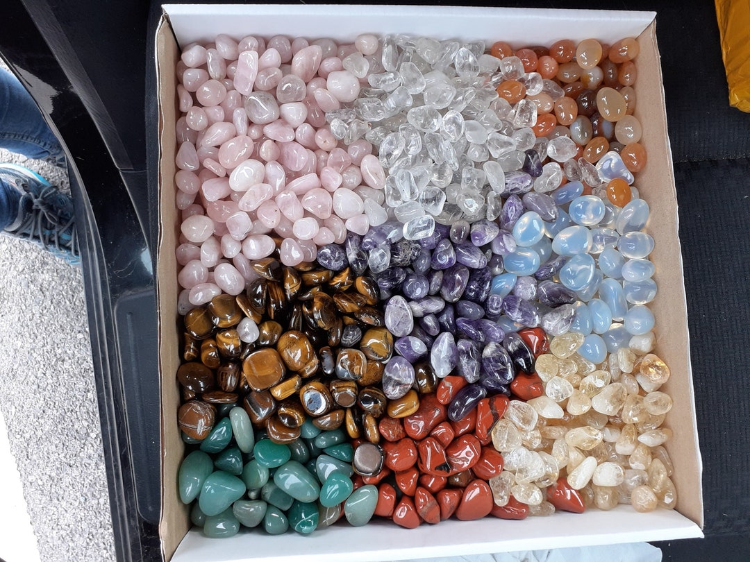 ASSORTED MIX, Tumbled Stones: SMALL Sizes Wholesale Bulk Lots (mixed ...