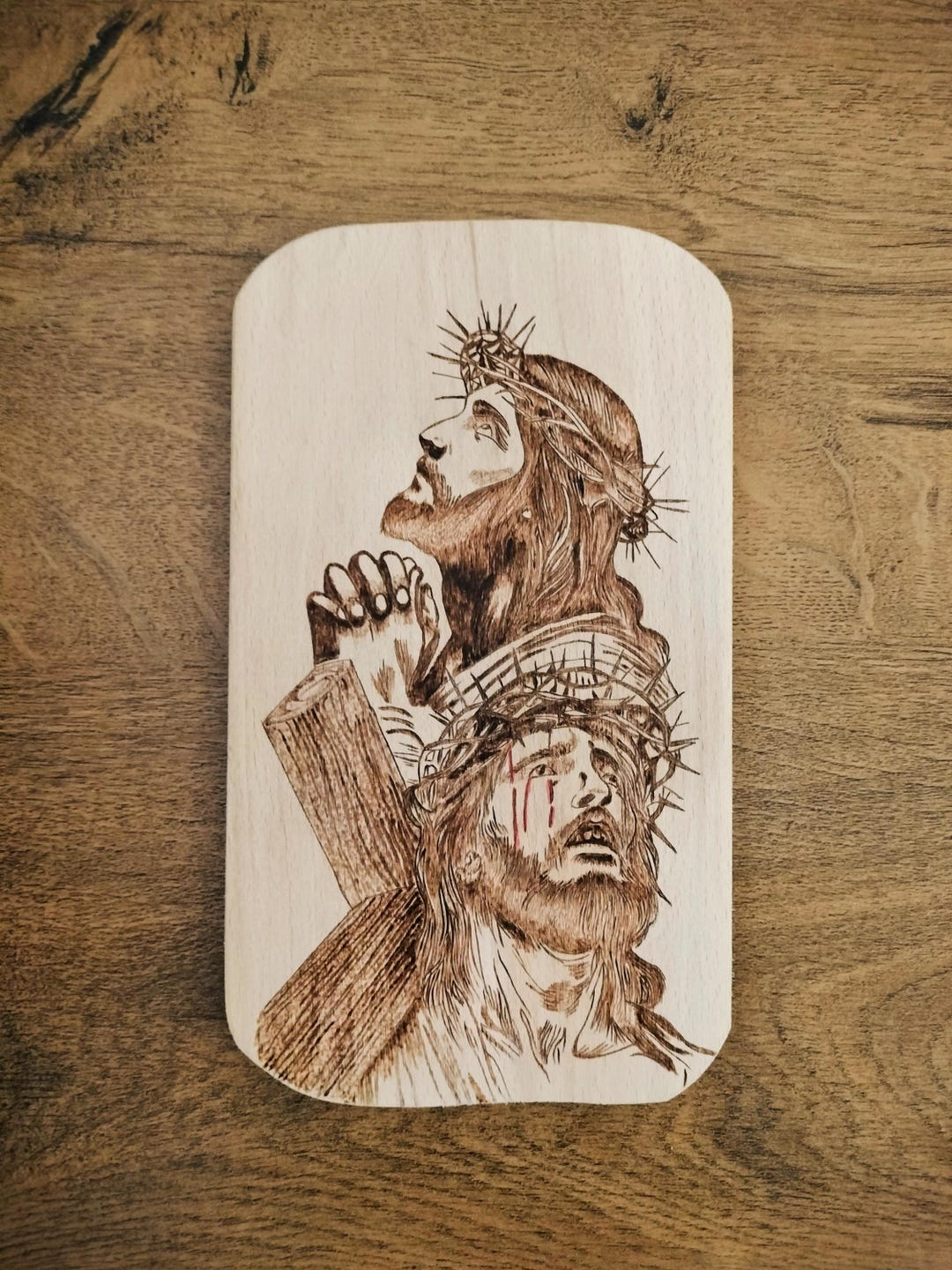 Hope and Despair, Jesus Pyrography - Etsy
