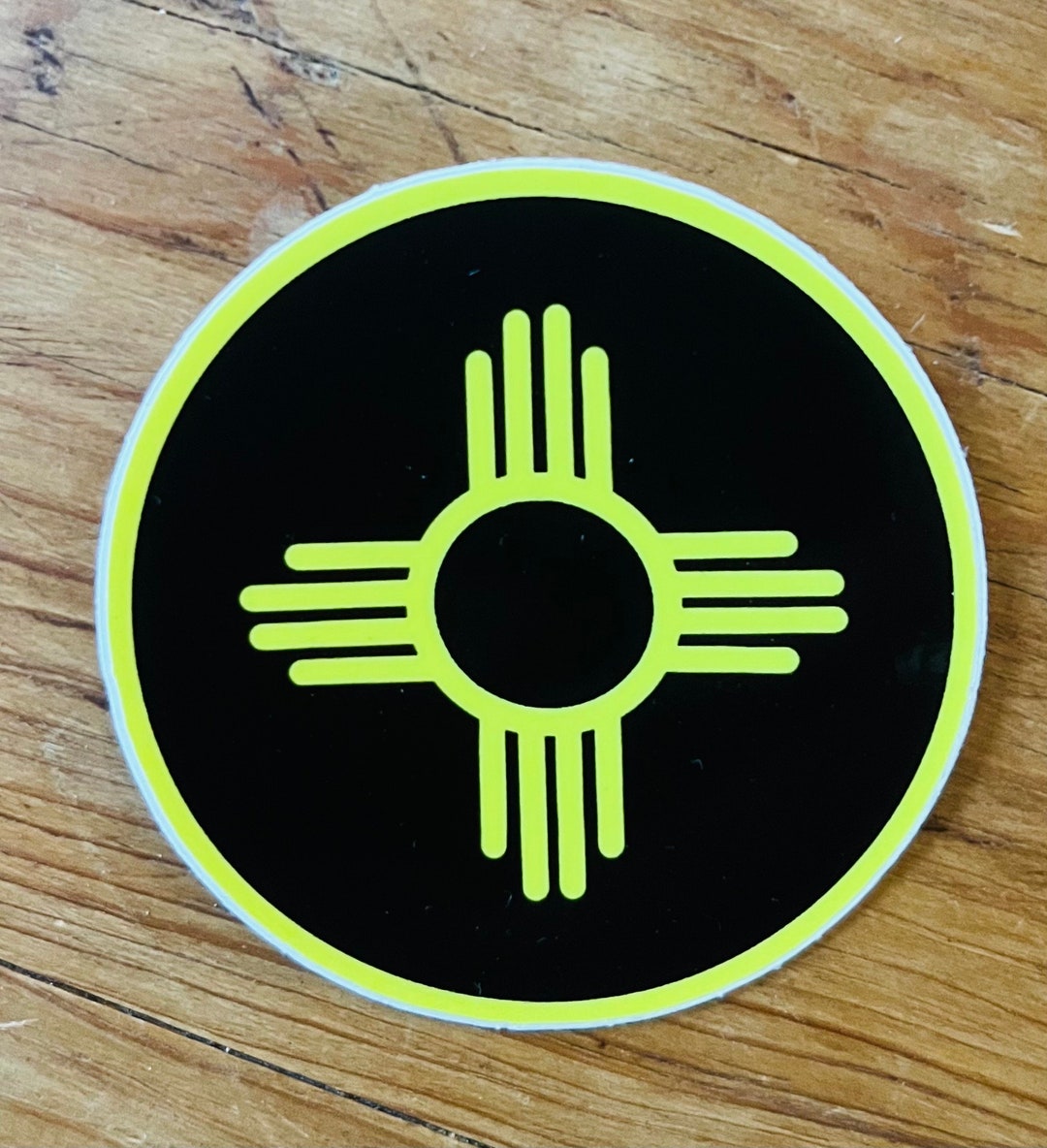 Black and Gold Zia Symbol New Mexico Sticker - Etsy