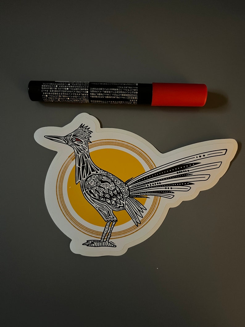 Large Roadrunner Bird Sticker - Etsy
