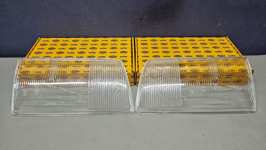 Headlight Glass Main Headlight Lens for Mercedes W126 Sedan Right and ...