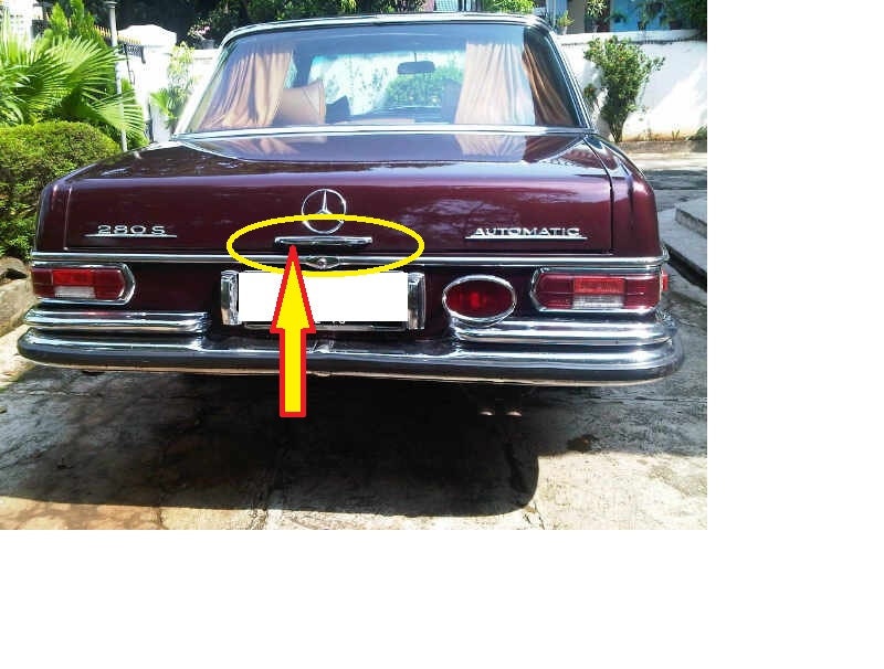 Mercedes W108 W109 W111 W113 Trunk Lid Handle and Gasket New - Etsy