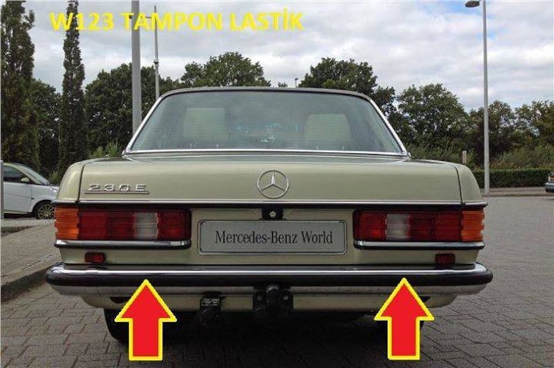 Mercedes W123 Rear Bumper Rubber Genuine - Etsy