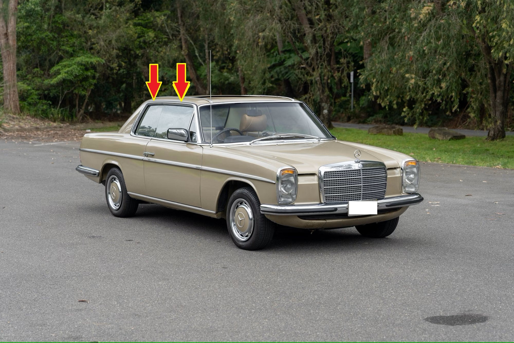 Mercedes W114 COUPE 2nd Series 1973-76 New Rubber Sealing Strip Set ...