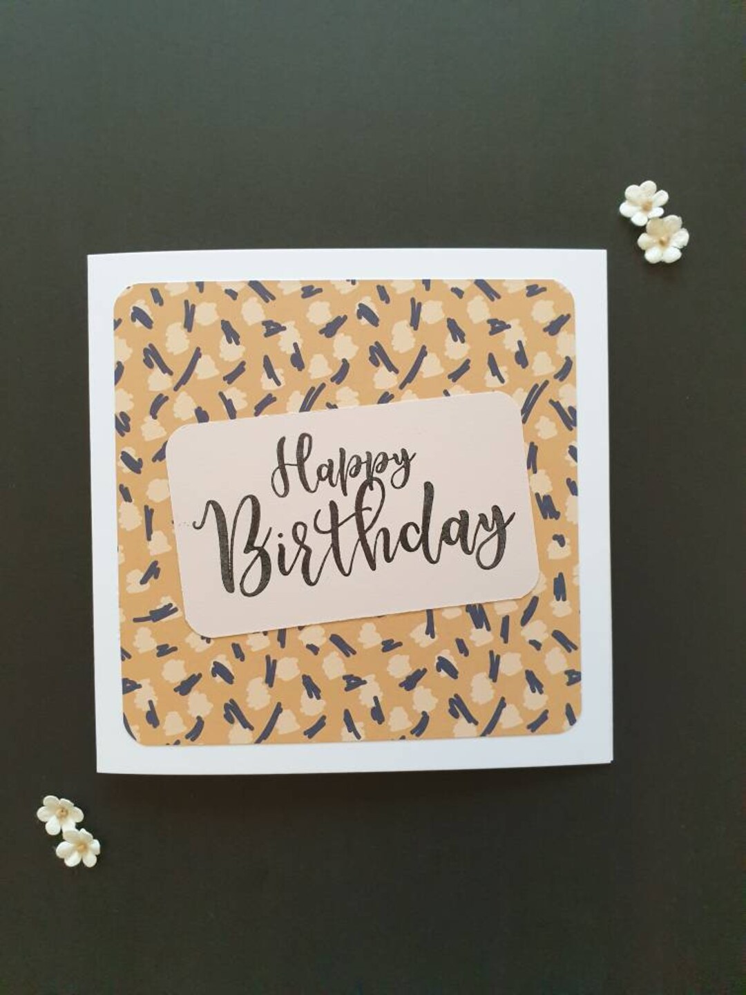 Leopard Print Birthday Card - Handmade Cards - Happy Birthday - Etsy
