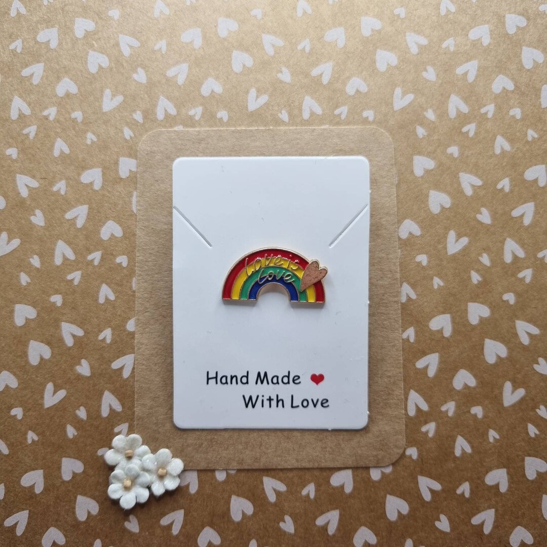 Rainbow Love is Love Pin Badge | LGBTQ+ Brooch | Pride Gift ...