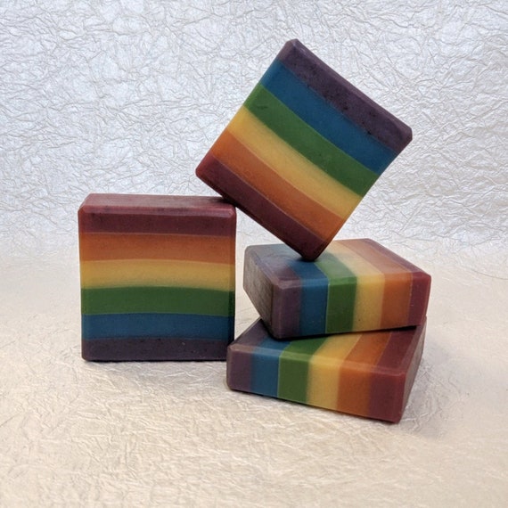 Pride Flag Soap Thrive With Pride Rainbow Soap | Etsy