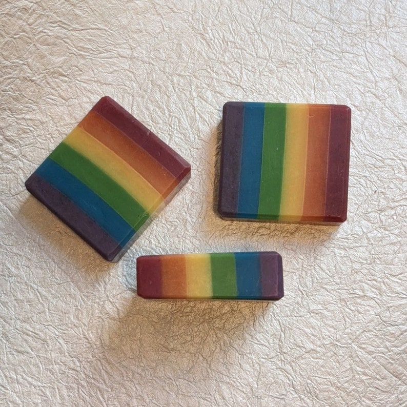 Pride Flag Soap Thrive With Pride Rainbow Soap | Etsy
