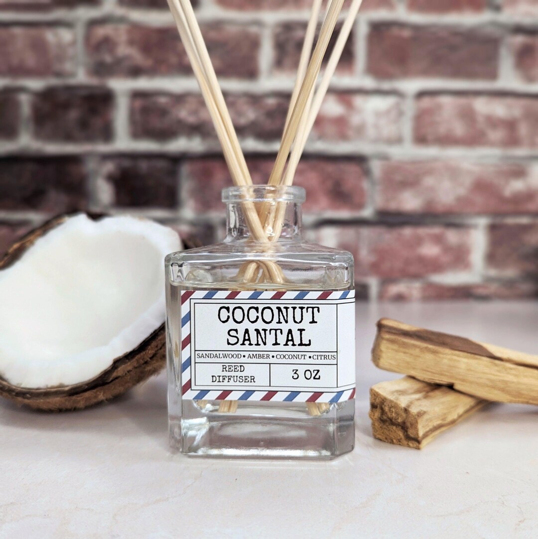 Coconut Santal Reed Diffuser - Etsy