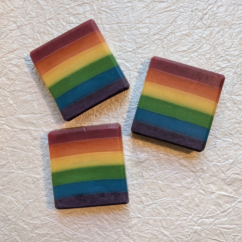 Pride Flag Soap Thrive With Pride Rainbow Soap | Etsy